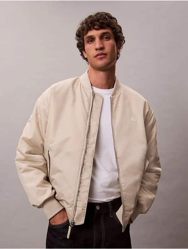 Calvin Klein Nylon Bomber Jacket - Island Fossil