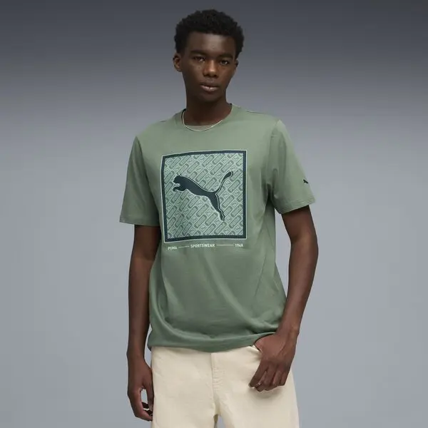 PUMA Pattern Box T-shirt - Green