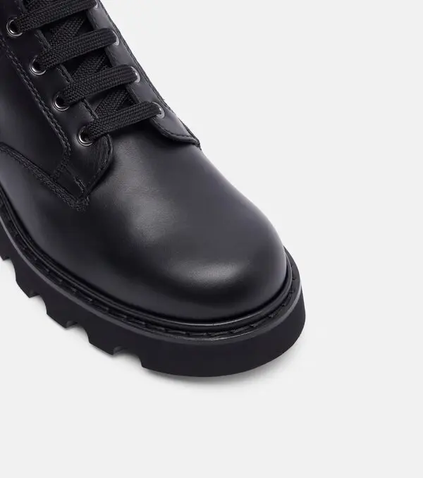 ROGER VIVIER Viv Rangers Leather Ankle Boots