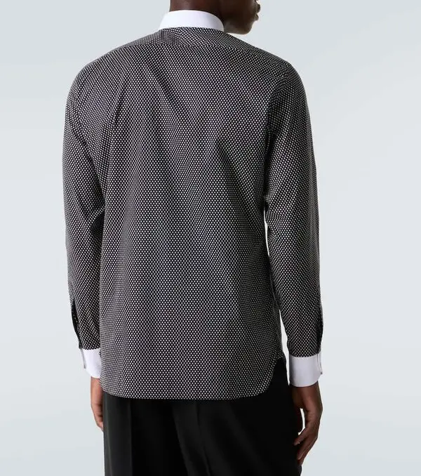 TOM FORD Polka-dot Cotton Poplin Shirt