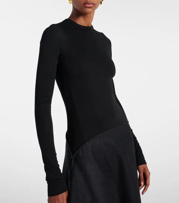 Victoria Beckham Asymmetric Midi Dress