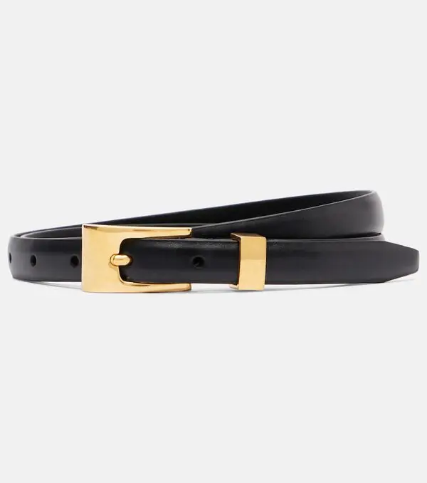 THE ROW Downtown Leather Belt - Black