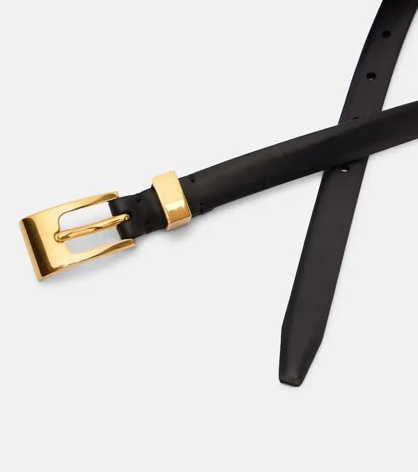 THE ROW Downtown Leather Belt - Black