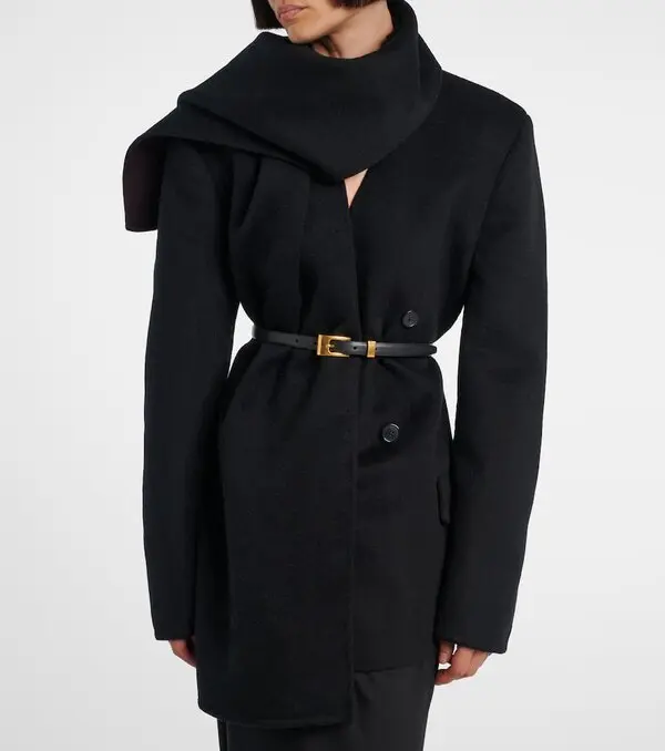 THE ROW Downtown Leather Belt - Black