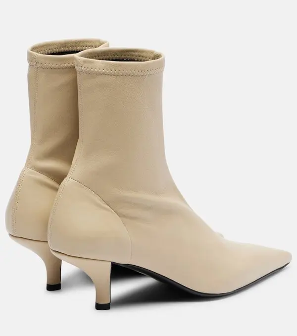 TOTEME Leather Ankle Boots