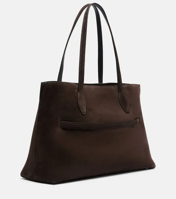 TOTEME Lounge Suede Tote Bag - Brown