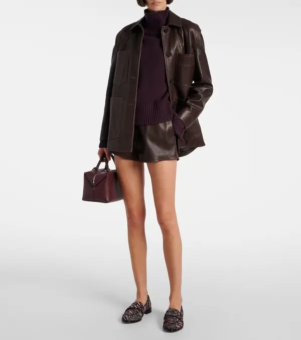AQUAZZURA Martin Tweed Loafers Blackberry