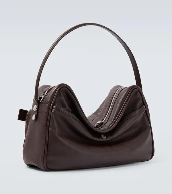 Acne Studios Camero Leather Shoulder Bag - Brown