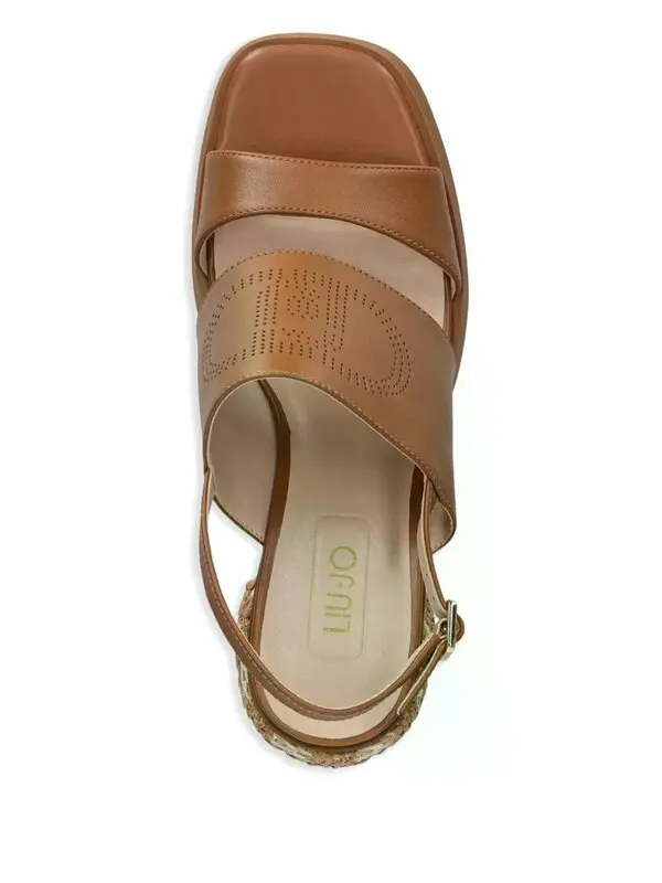 Liu Jo 85mm Perforated-logo Sandals