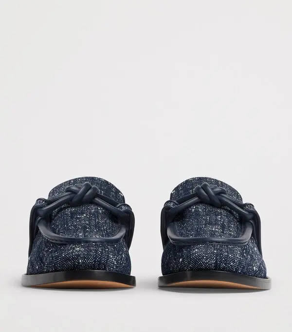 Bottega Veneta Denim Astaire Loafers - Grey