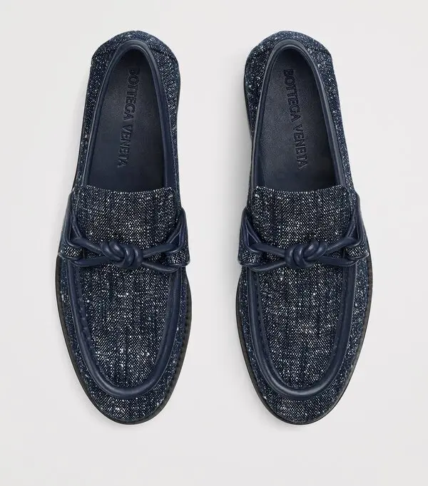 Bottega Veneta Denim Astaire Loafers - Grey