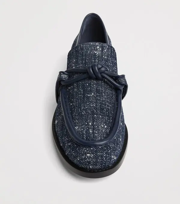 Bottega Veneta Denim Astaire Loafers - Grey