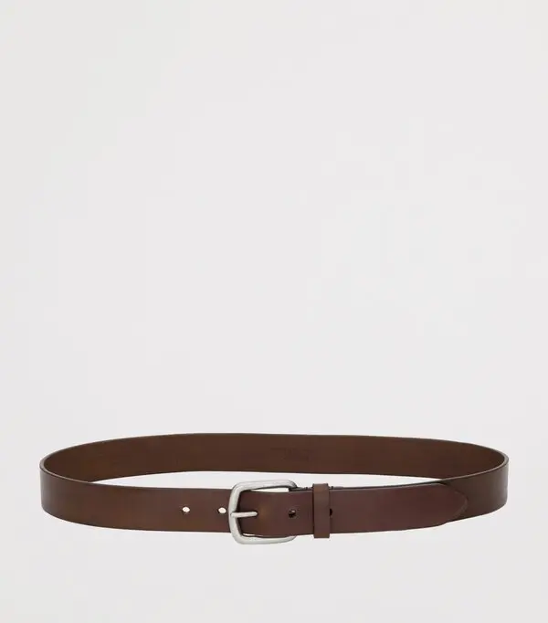 Saint Laurent Calfskin Buckle Belt