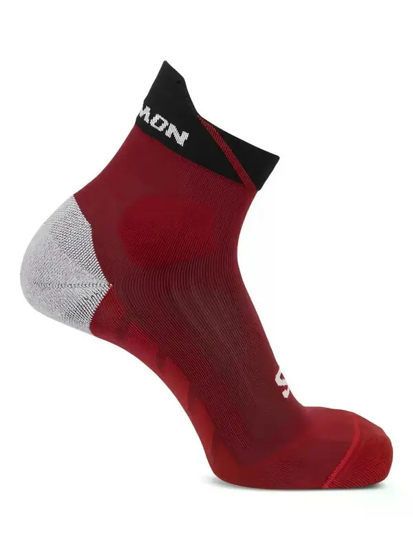 SALOMON Speedcross Contrast-panel Ankle Socks - Red