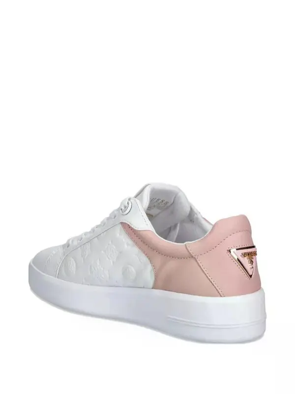 Guess Ronii Logo-debossed Leather Sneakers