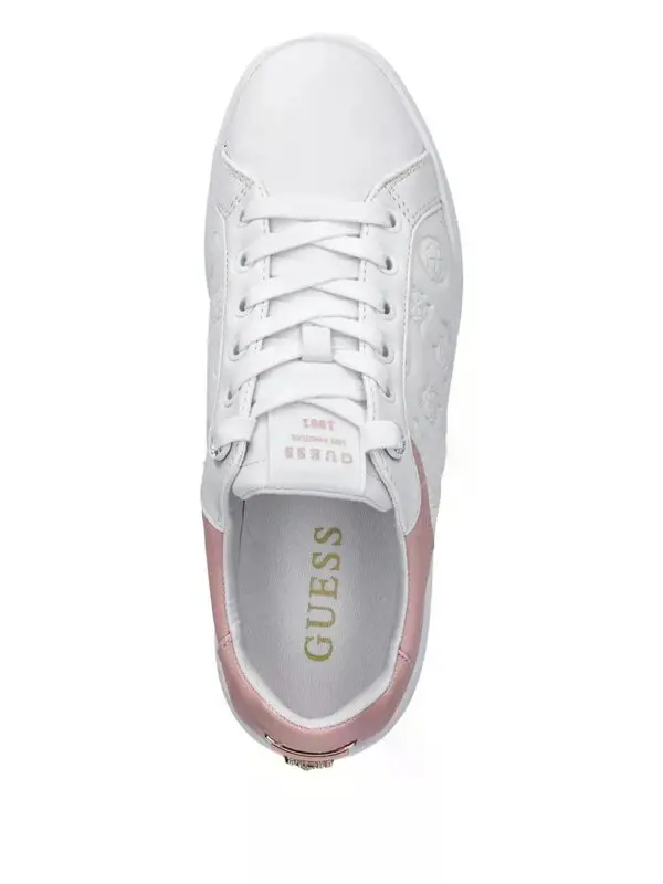 Guess Ronii Logo-debossed Leather Sneakers