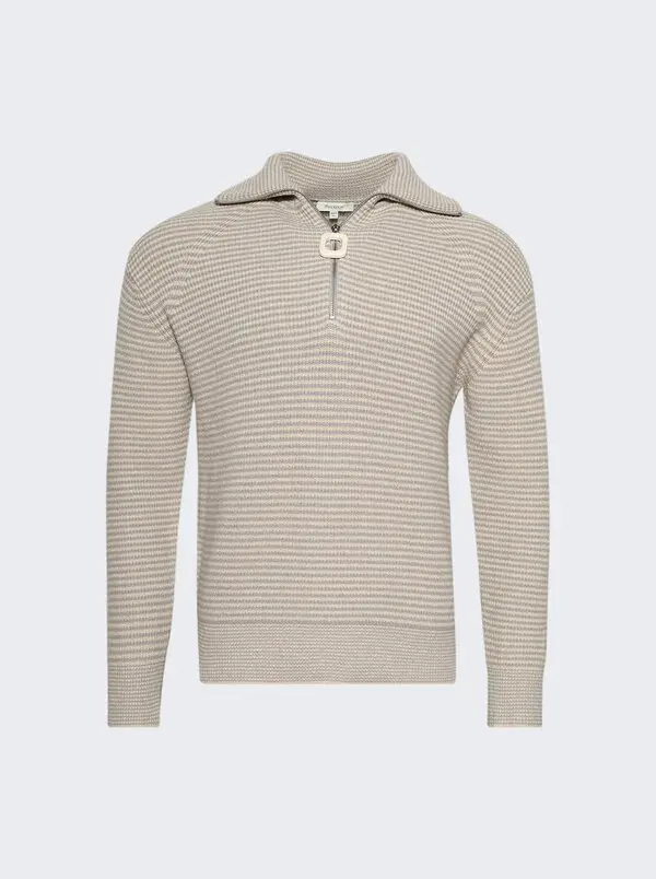 JW Anderson Half Zip Jumper - Sand