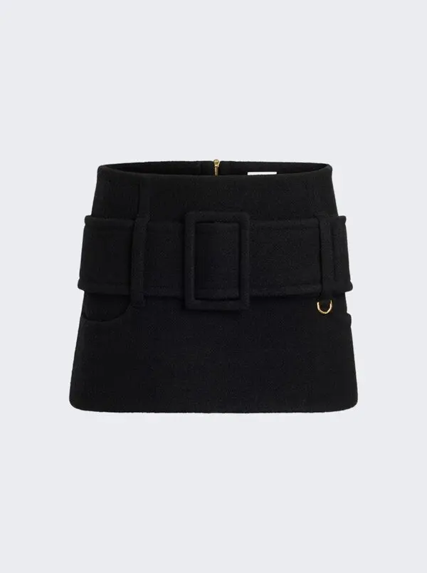 PATOU Belted Mini Skirt - Black