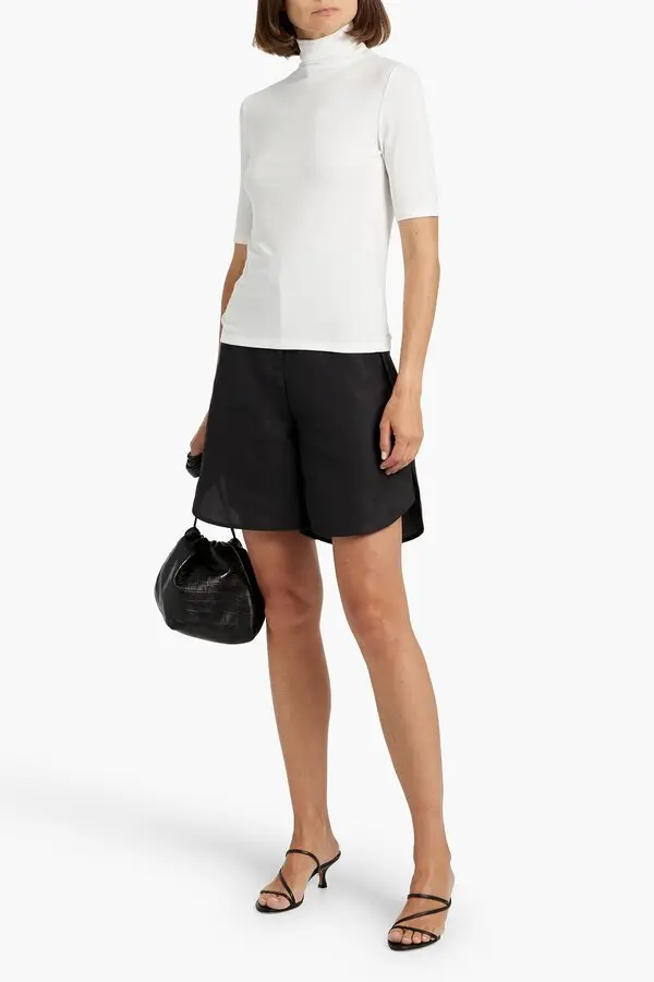 Vince Stretch-modal Jersey Turtleneck Top