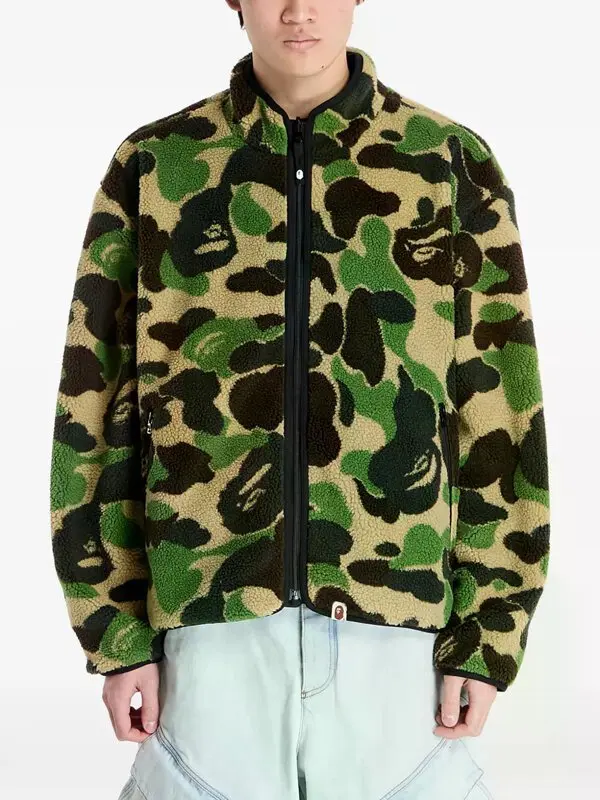A BATHING APE Abc Camo Boa Reversible Jacket