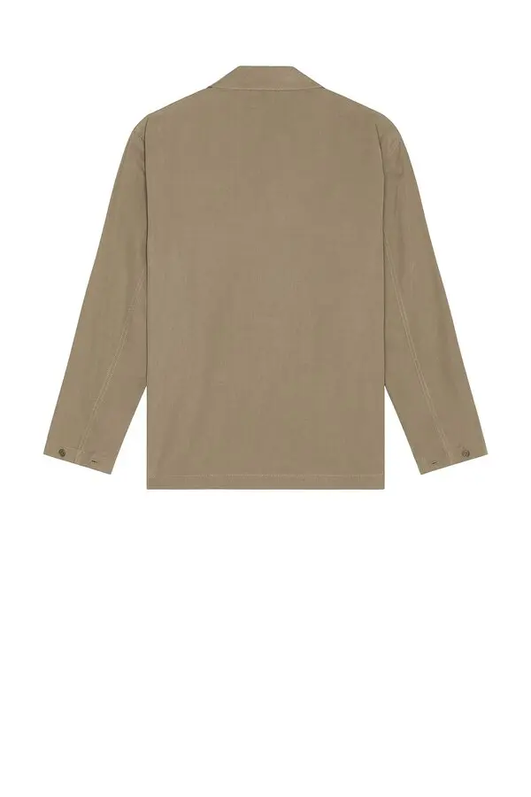 Simkhai Sean Shirt Jacket In Olive - Faded Olive