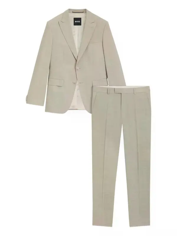 BOSS Checked Suit - Neutrals
