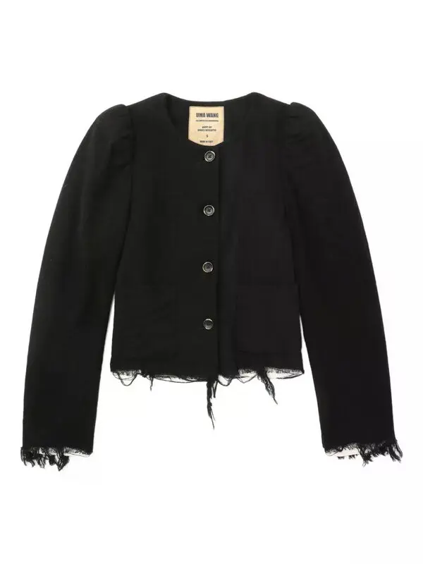UMA WANG Frayed Hem Jacket