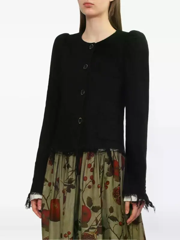 UMA WANG Frayed Hem Jacket