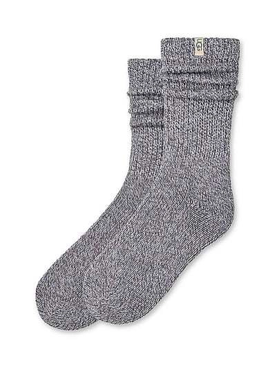 Pink Ugg® Tyla Slouchy Crew Ii Socks - Grey