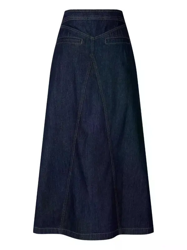 STUDIO TOMBOY Contrast-stitching Cotton Maxi Skirt