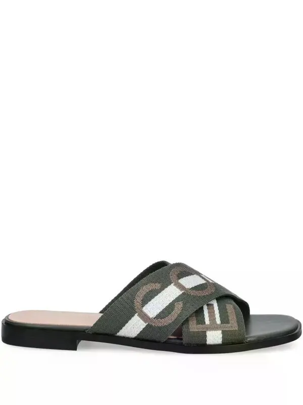 COCCINELLE Logo-print Flat Sandals