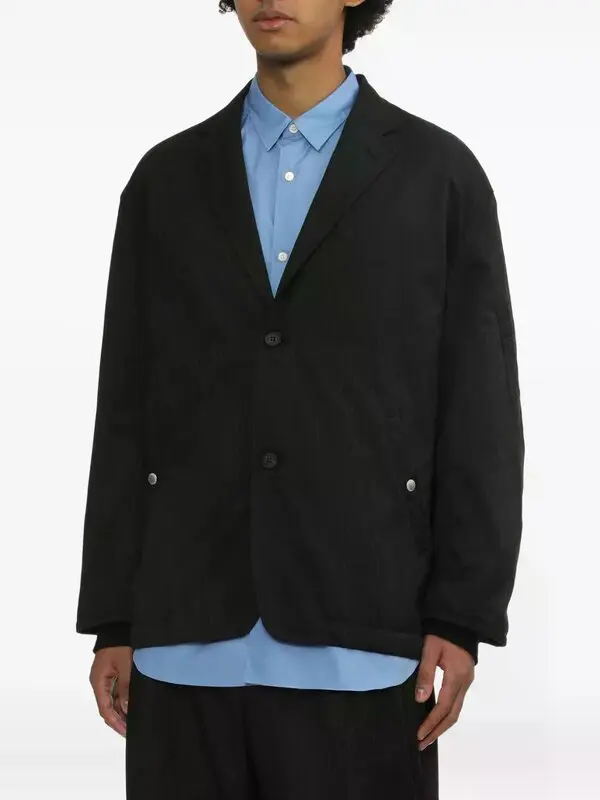 Comme Des Garçons Pinstripe Three-button Jacket