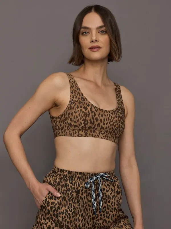 The Upside Panthera Scoop Neck Bra