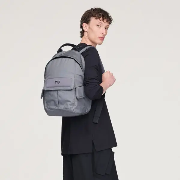 Adidas Y-3 Small Backpack In Granite - 50% Off | Editorialist