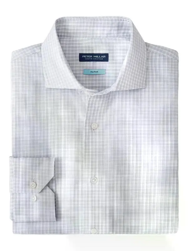 Peter Millar Torino Checked Long-sleeve Shirt - Grey
