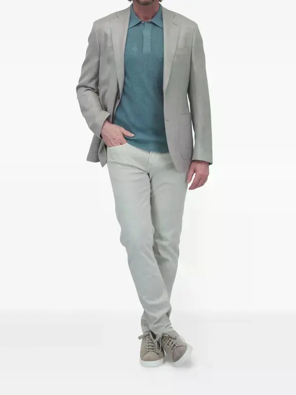 ATELIER MUNRO Herringbone-pattern Blazer - Neutrals