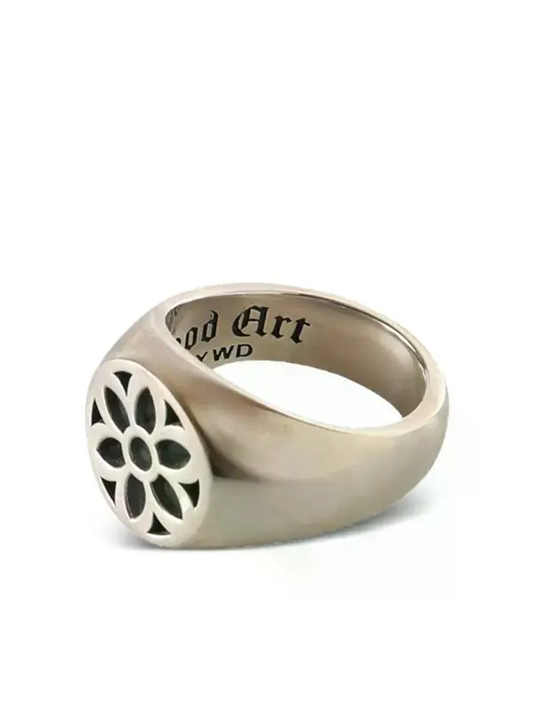 Good Art Hlywd Rosette Signet Ring - Silver