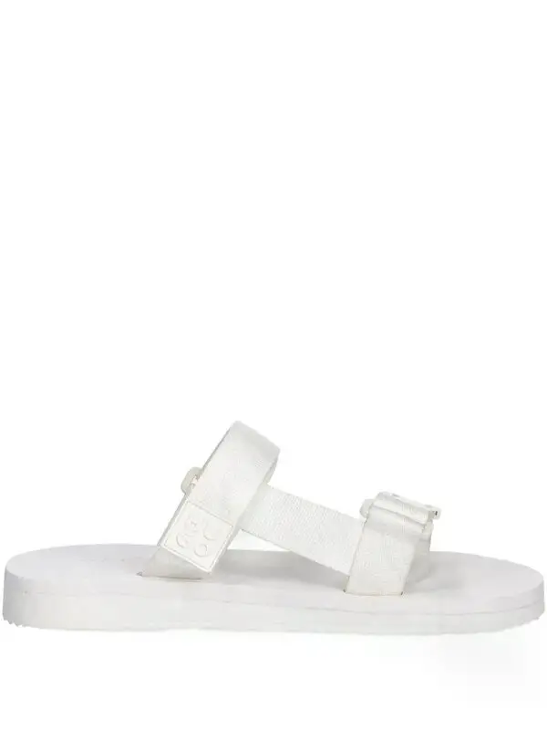 Hugo Double-strap Flat Sandals - White