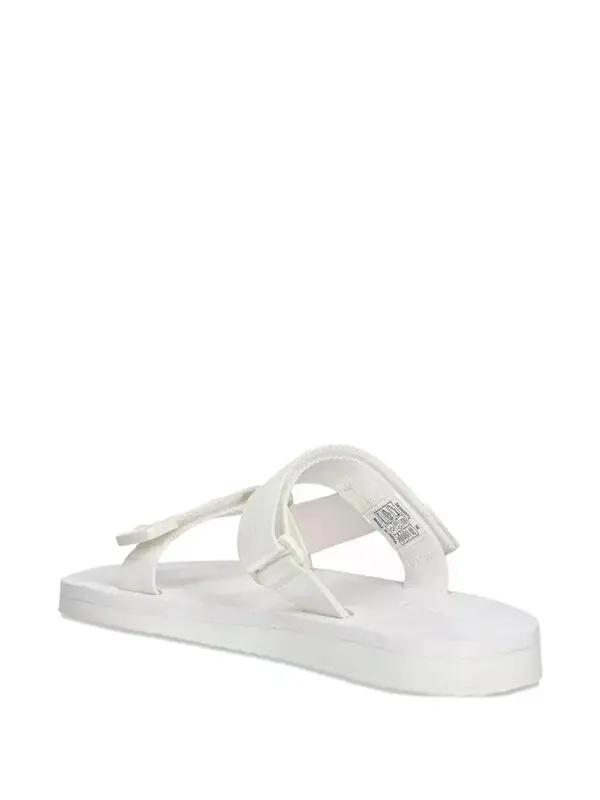 Hugo Double-strap Flat Sandals - White