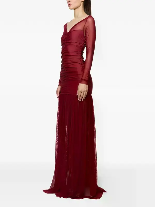 ATU BODY COUTURE V-neck Maxi Dress - Red