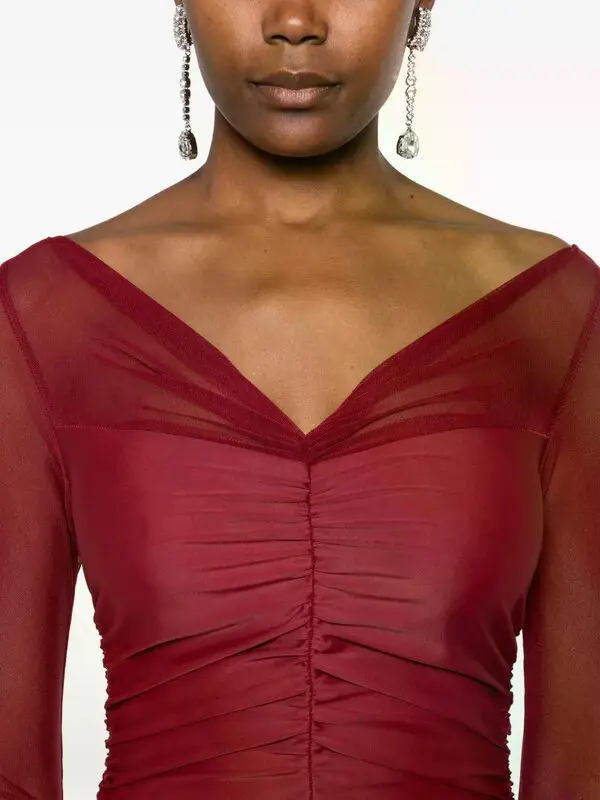 ATU BODY COUTURE V-neck Maxi Dress - Red