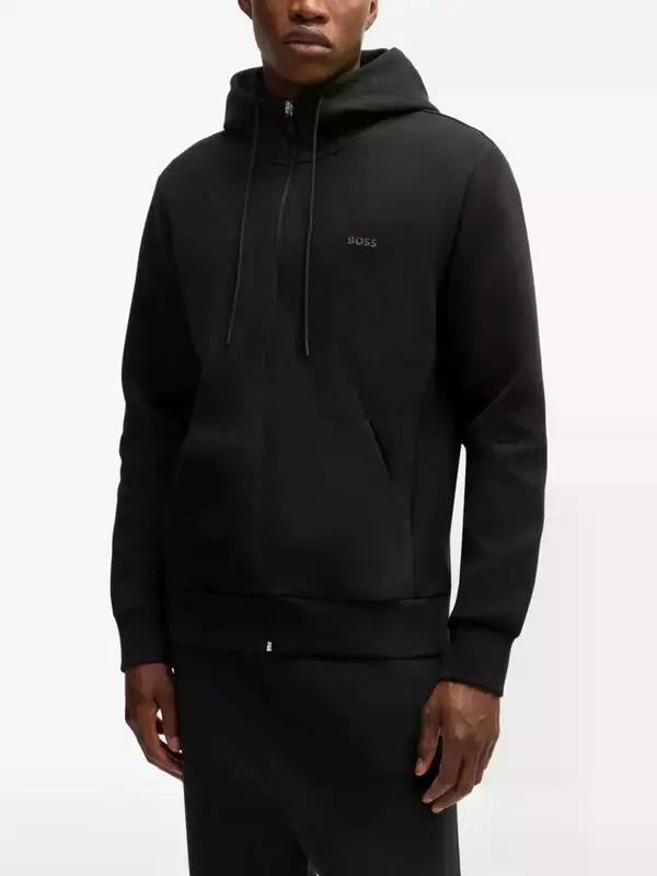 BOSS Zip-up Relaxed Fit Hoodie