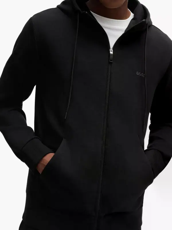 BOSS Zip-up Relaxed Fit Hoodie