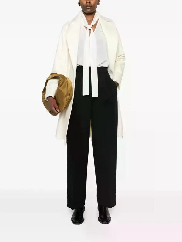 Max Mara Tie-neck Silk Blouse
