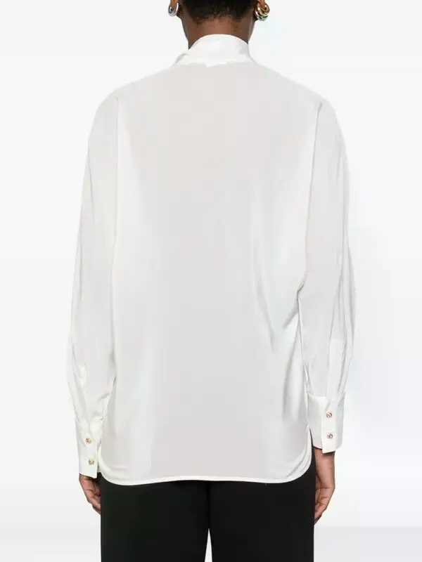 Max Mara Tie-neck Silk Blouse