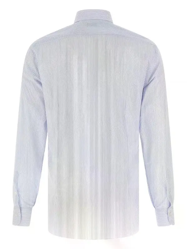 BARBA NAPOLI Striped-pattern Shirt - Blue