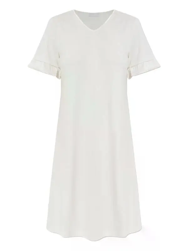 Hanro Ruffle-sleeve V-neck Nightdress