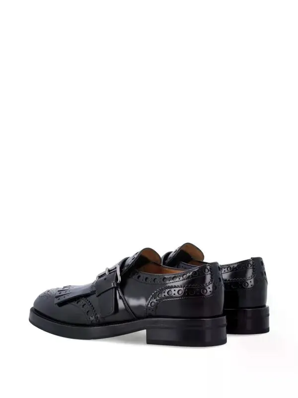 Church's Fringed Buckle Oxford Shoes - Black