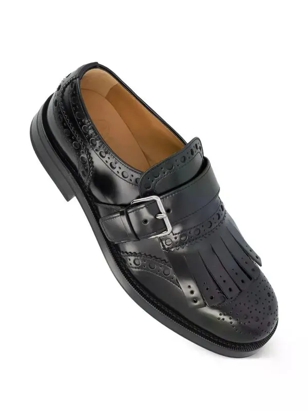 Church's Fringed Buckle Oxford Shoes - Black