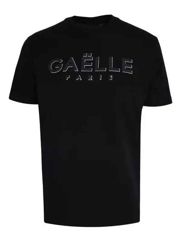 GAELLE Logo-print T-shirt - Black
